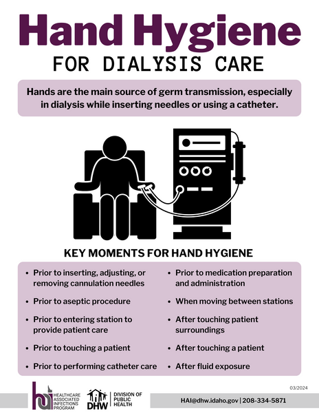 Hand Hygiene for Dialysis Care – Idaho Health Tools